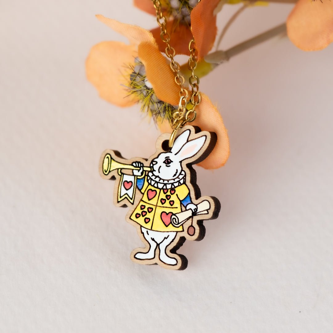 White Rabbit Necklace – Wonderland Inspired – Robin Valley Official Store